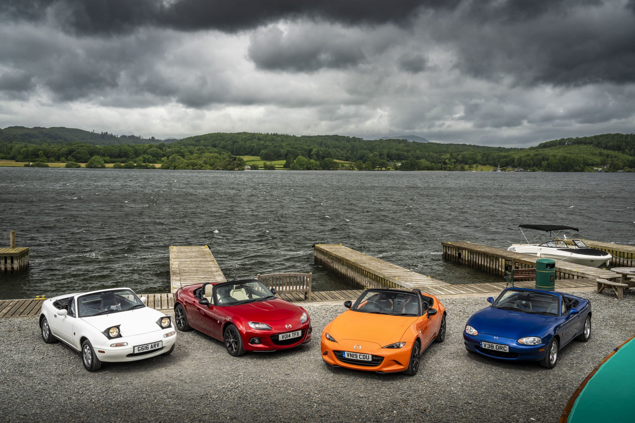 Quartet of MX-5s become the first cars to drive from Land’s End to John ...