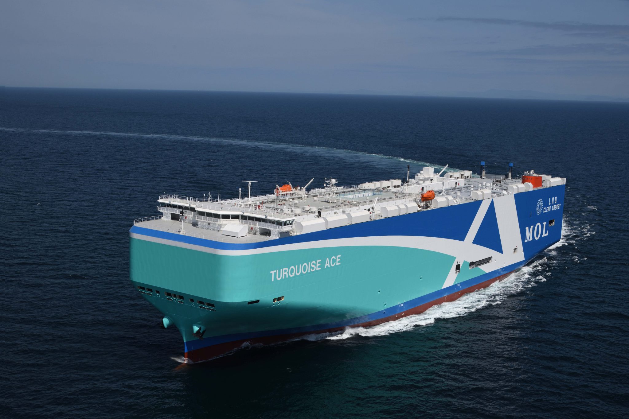 New LNG powered car carrier ship delivers Mazda cars to the UK on its ...